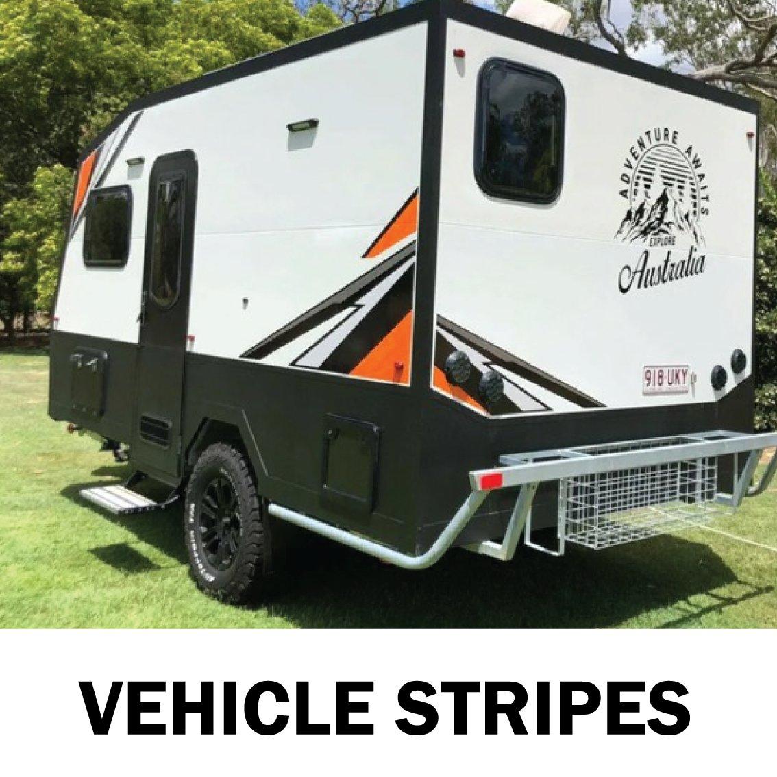 Custom Stripes decals for RVs, Motorhomes, Caravans, Boats Campervan ...