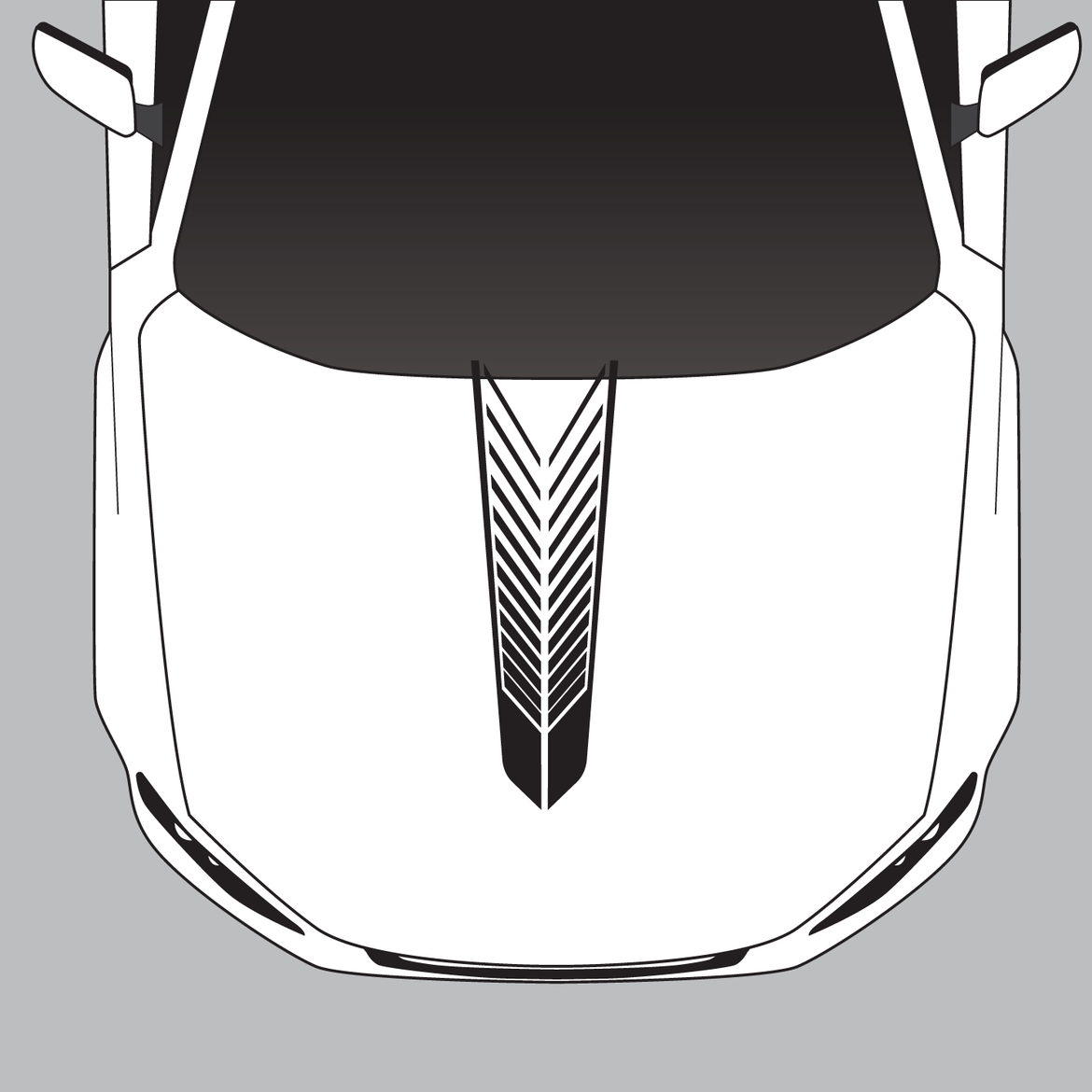 Personalized Vehicle Hood Graphics and stripes| Vibrant Bonnet Graphic ...