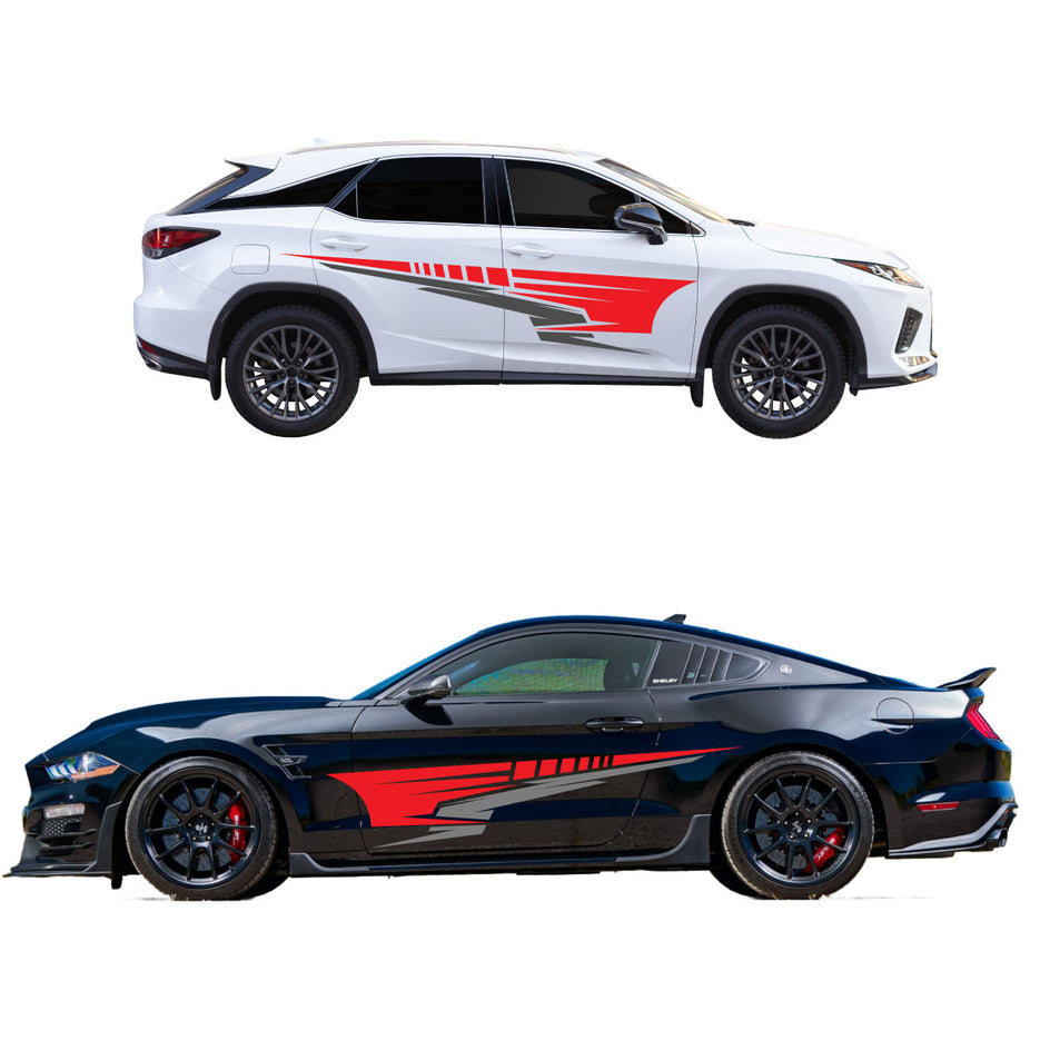 SUV Automotive Vinyl Graphics and Stripes universal Body Kit Stripes ...