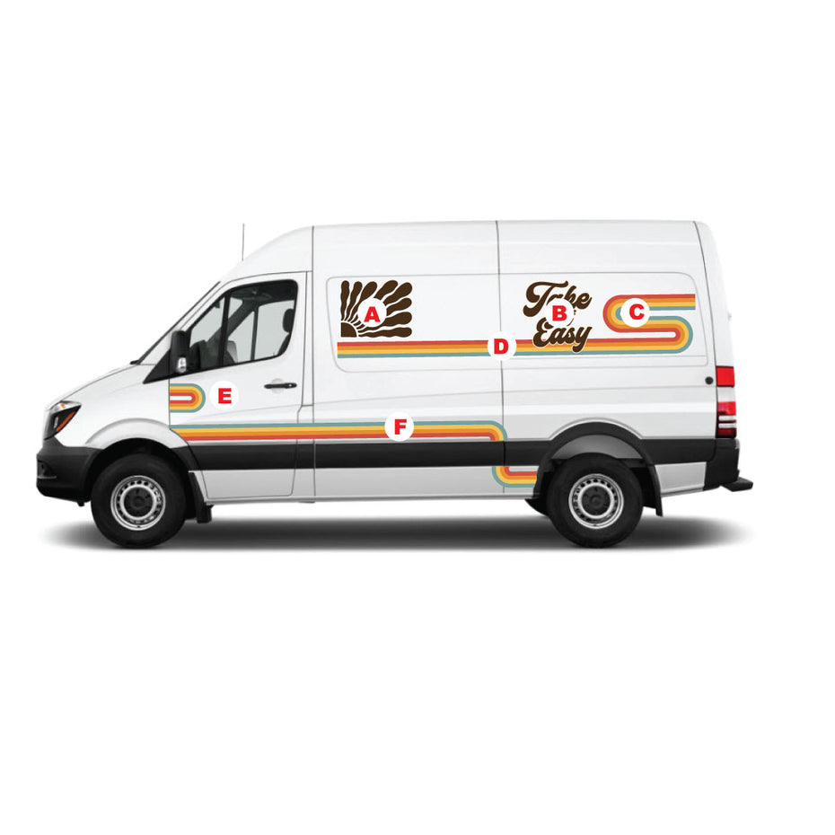 Universal Vinyl Stripes Decals vehicles for Van, camper Motorhome, car ...