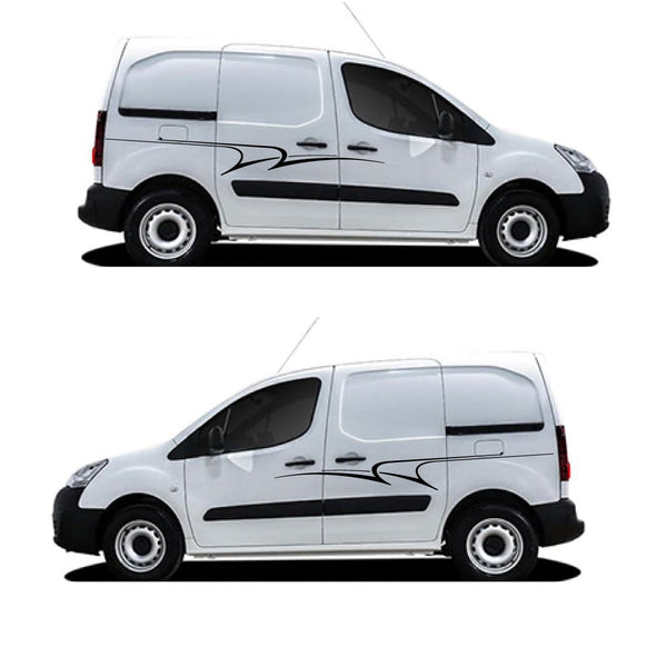Universal van side graphics vinyl stripes decal for campers customized ...