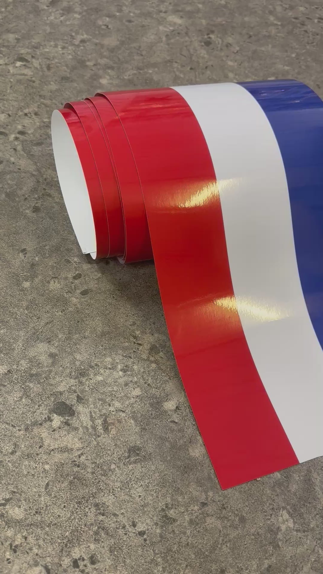 Patriotic Red White Blue Van Stripe: Gloss Vinyl Exterior Decal in Cus ...