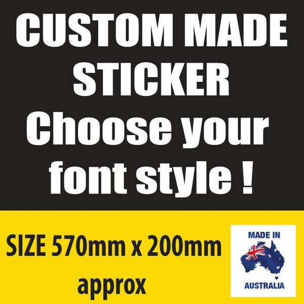 Custom Caravan RV 4WD Vinyl Decal Sticker: Personalize Your Ride ...
