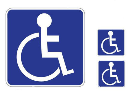 Disabled Wheelchair Stickers and Decals – Mega Sticker Store