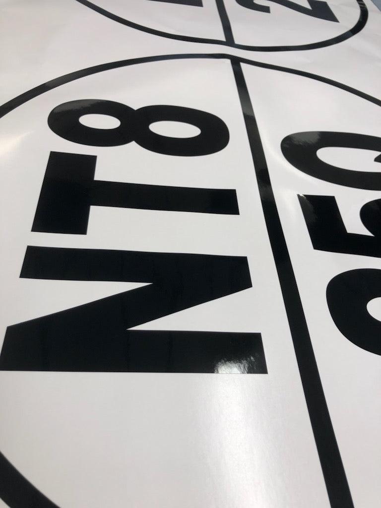 Qty 2 Round 50cm Boat Rego stickers for boat starcraft | Mega Sticker Store